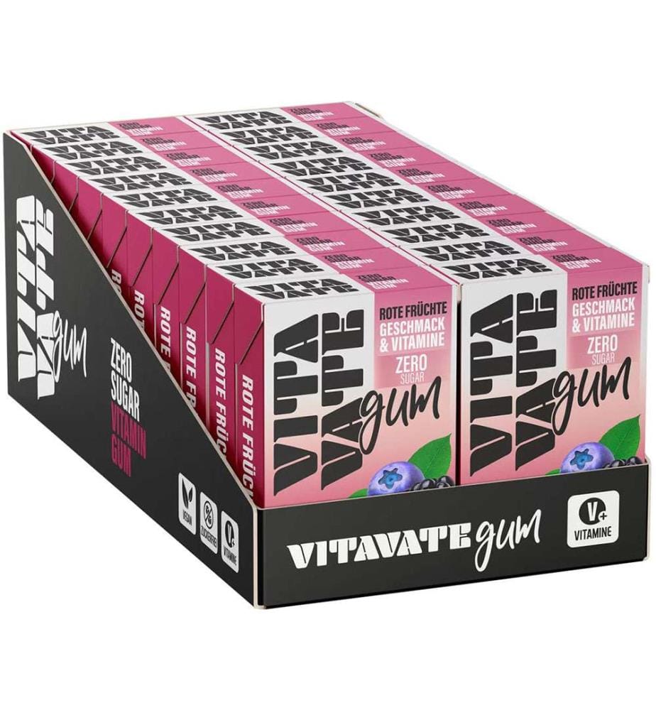 20x Vitavate Vitamin Chewing Gum Zero - red frui… | DeinDeal