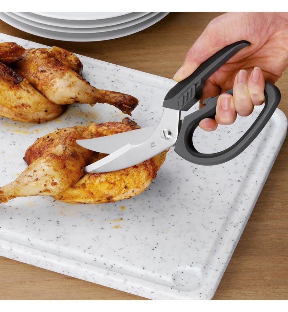 Poultry Scissors 23 cm, Silver and Black | DeinDeal