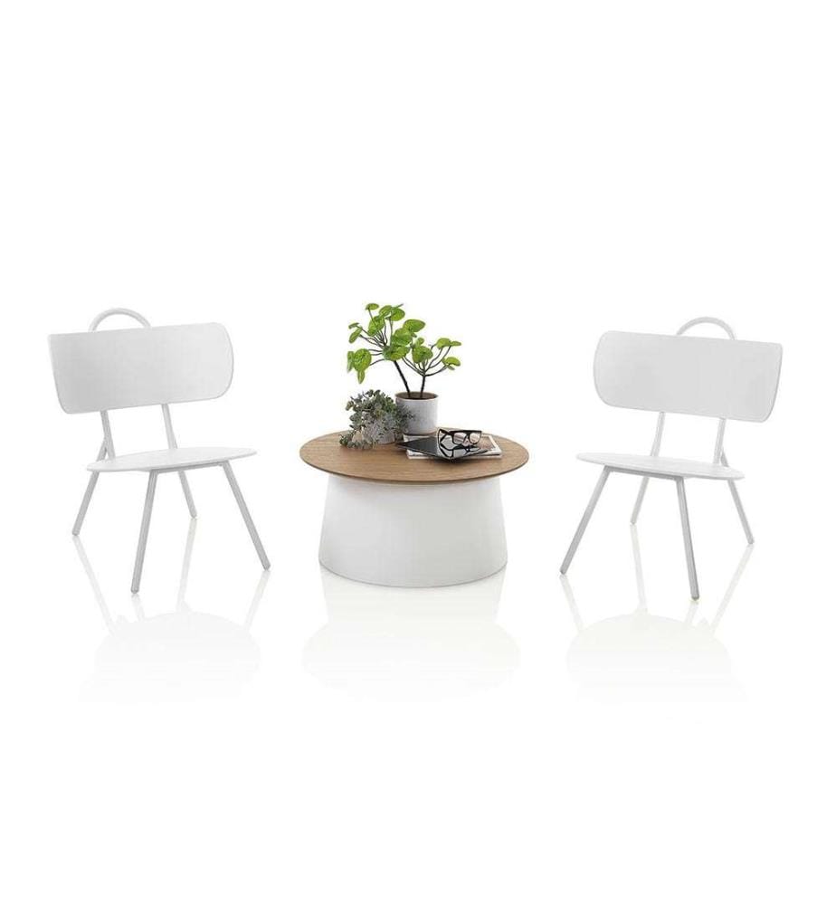 TFT Skunk coffee table 70 x 70 x 32.5 cm - White | DeinDeal