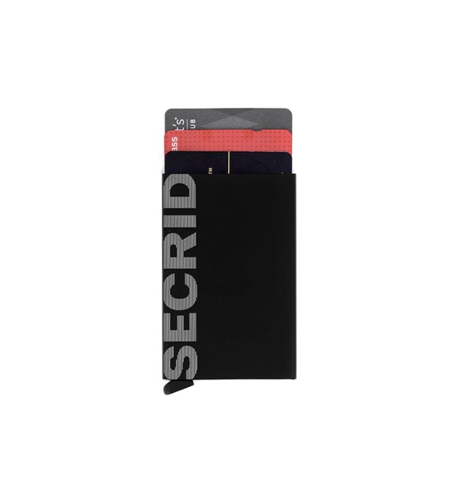 Secrid Laser Logo Card Case - Black | DeinDeal