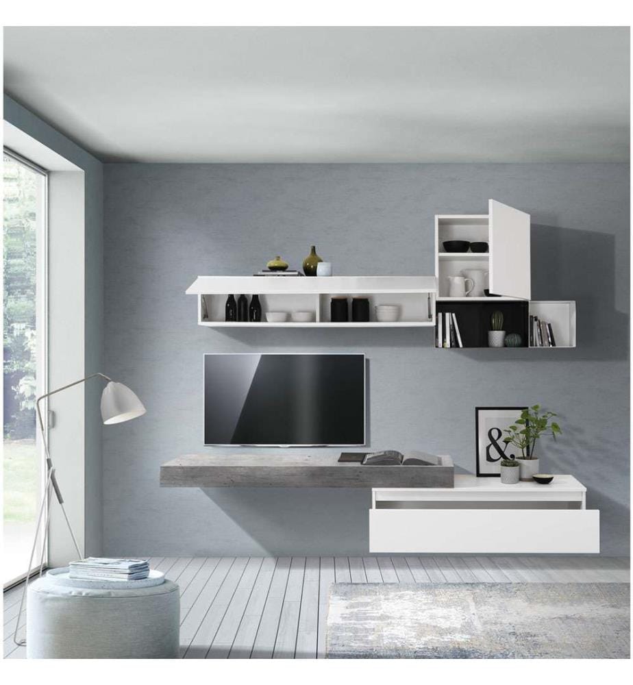 TFT Olivia TV stand 221 x 45 x 200 cm - Multicol… | DeinDeal