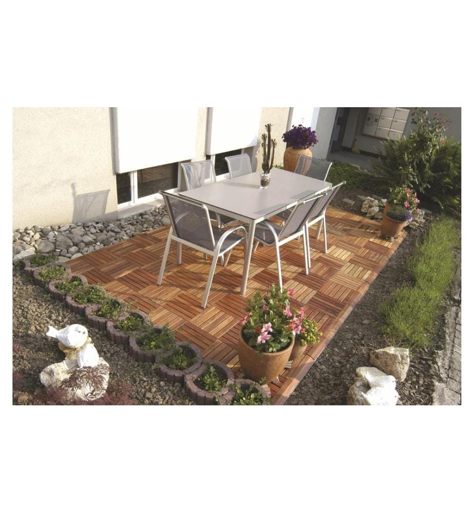 FLORCO - Balkon-& Terrassenplatten Akazie, 5 Lat… | DeinDeal