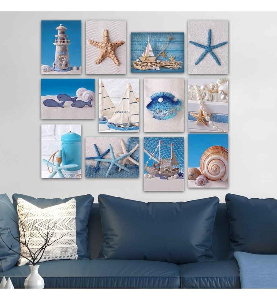 Wallxpert Decorative MDF Painting, 12 Pieces, Mu… | DeinDeal