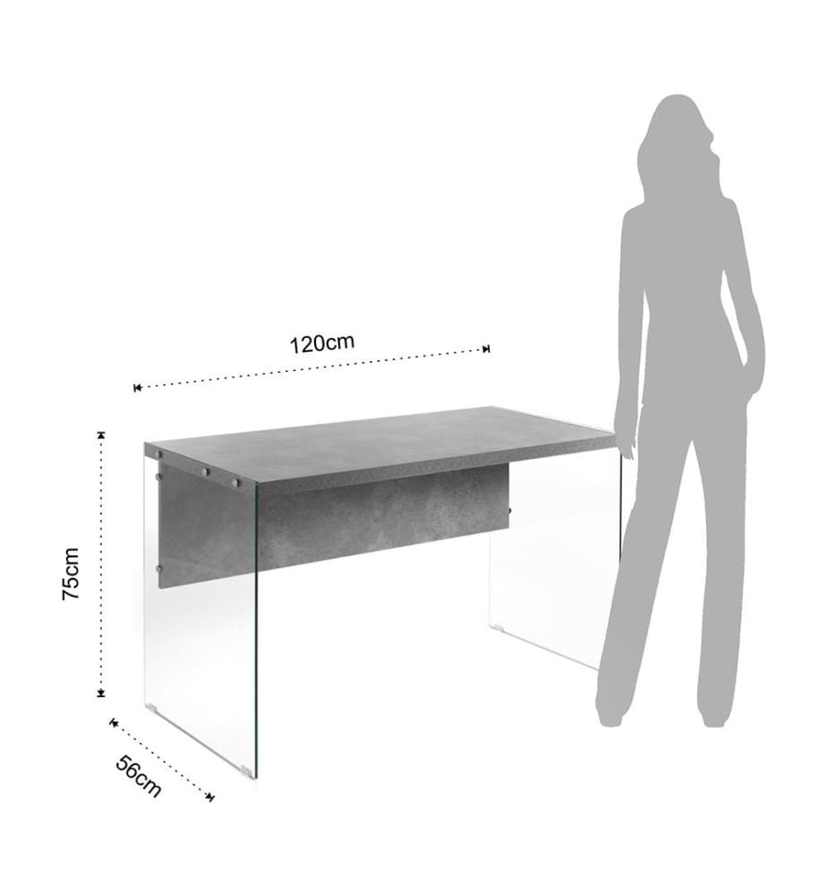 Tomasucci Desk Nancy - Cement | DeinDeal