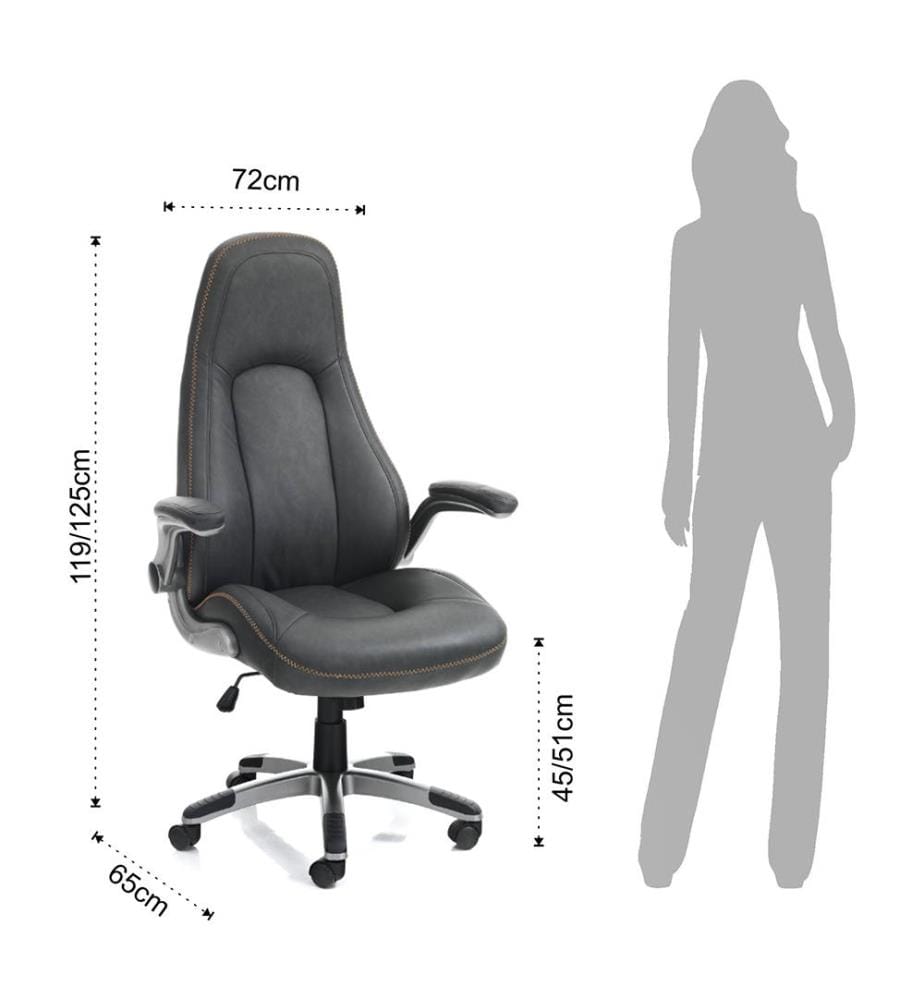 Tomasucci Office Armchair Riverside - Grey | DeinDeal