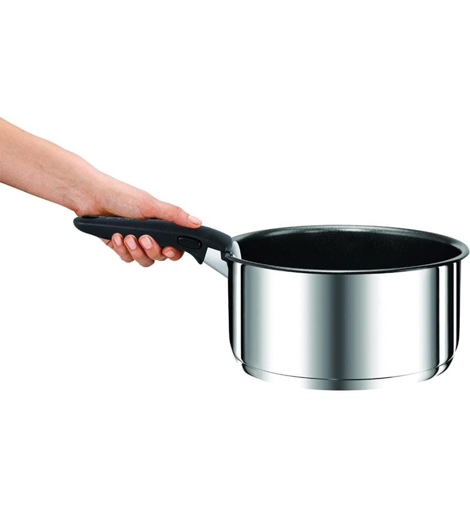 Tefal Set of 4 space-saving stacking pans in hig… | DeinDeal