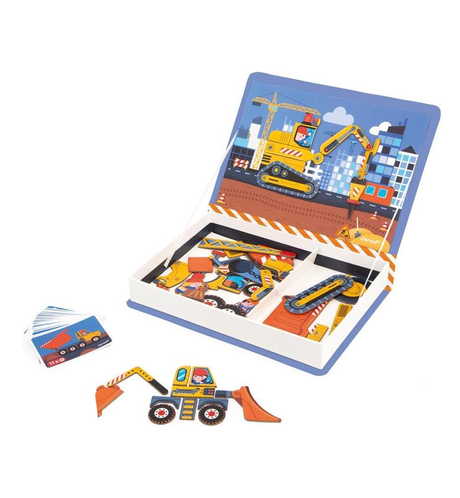 Janod Construction site magnet book | DeinDeal