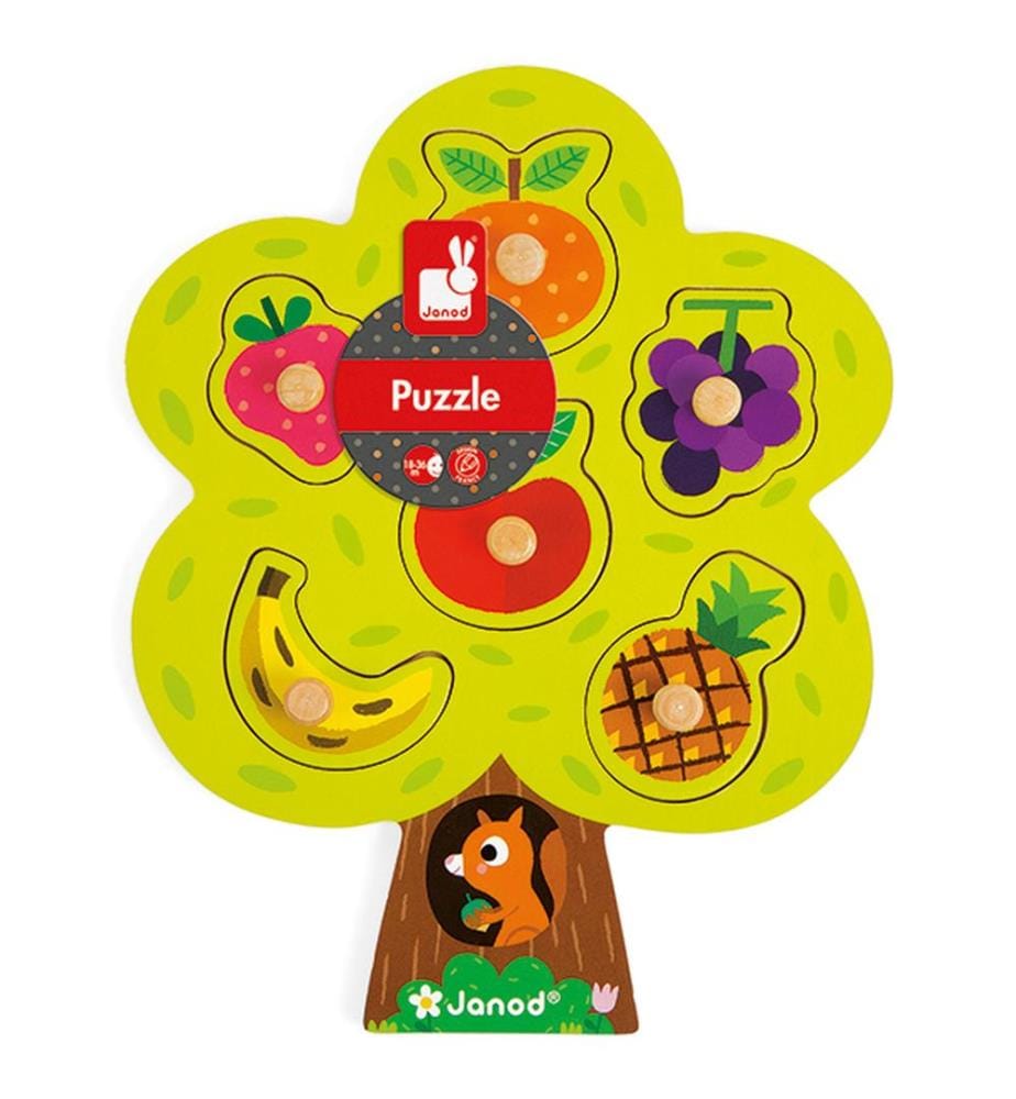 Janod Shape puzzle fruit tree 6 pcs. | DeinDeal