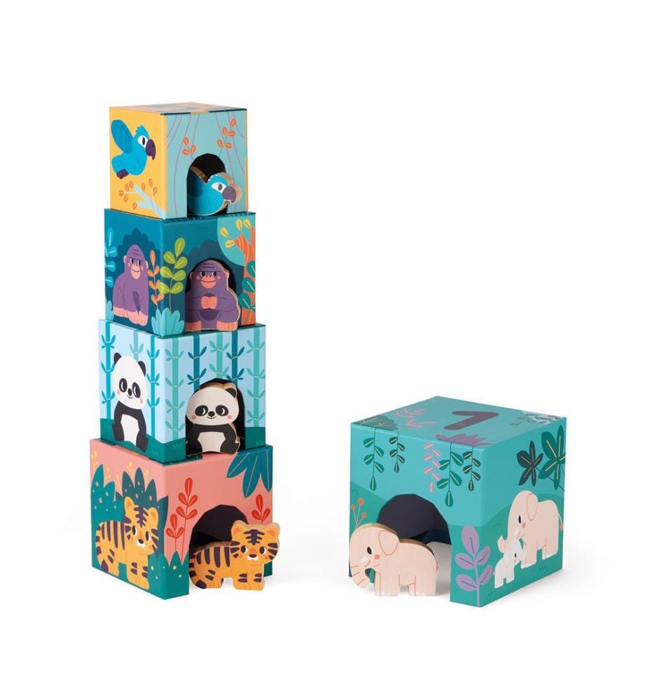 Janod WWF stacking pyramid animals | DeinDeal