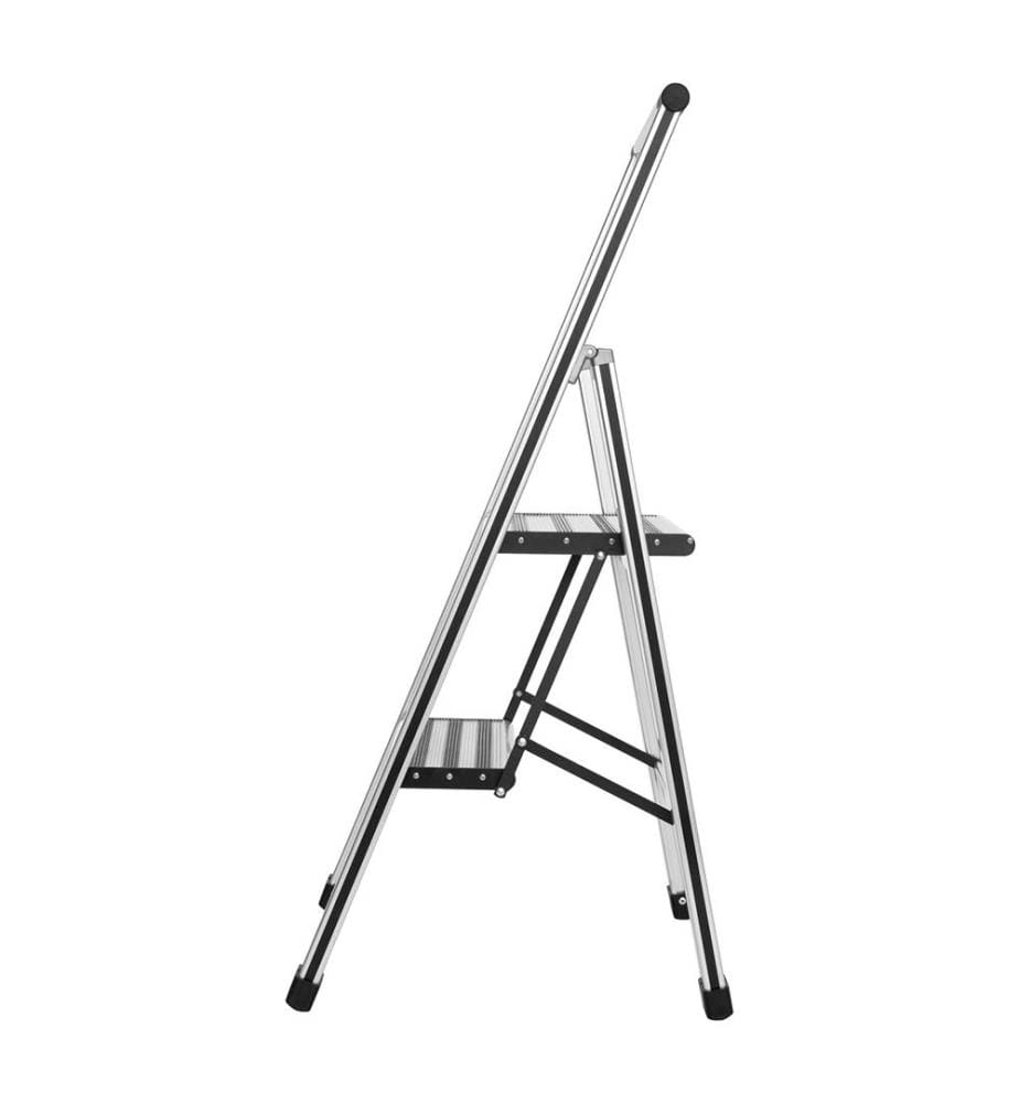 Wenko Escabeau pliant design en aluminium, 2 mar… | DeinDeal