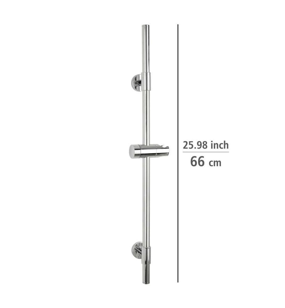 Barre de douche Basic 66 cm Chrome, 66 cm Wenko | DeinDeal
