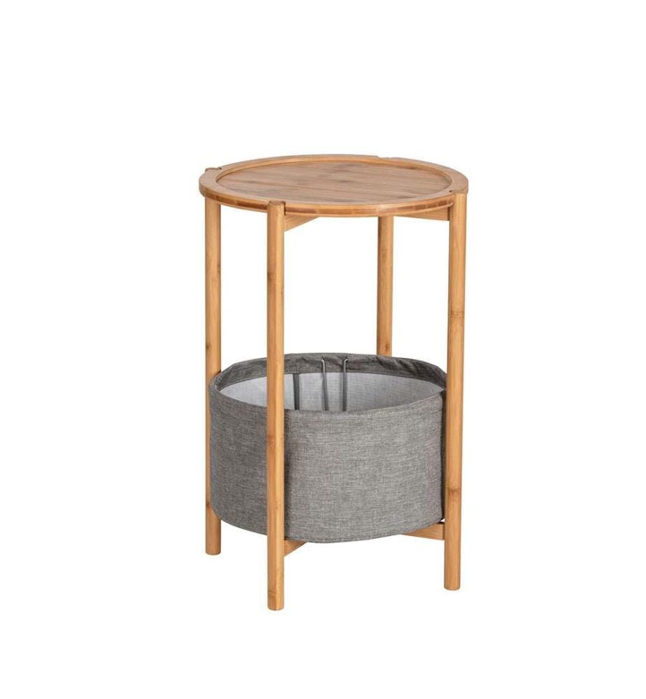 Wenko Bahari round wooden side table | DeinDeal