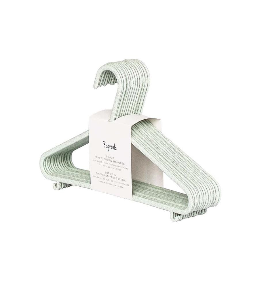 3 Sprouts Set of 15 Wheat Straw Clothes Hangers … | DeinDeal
