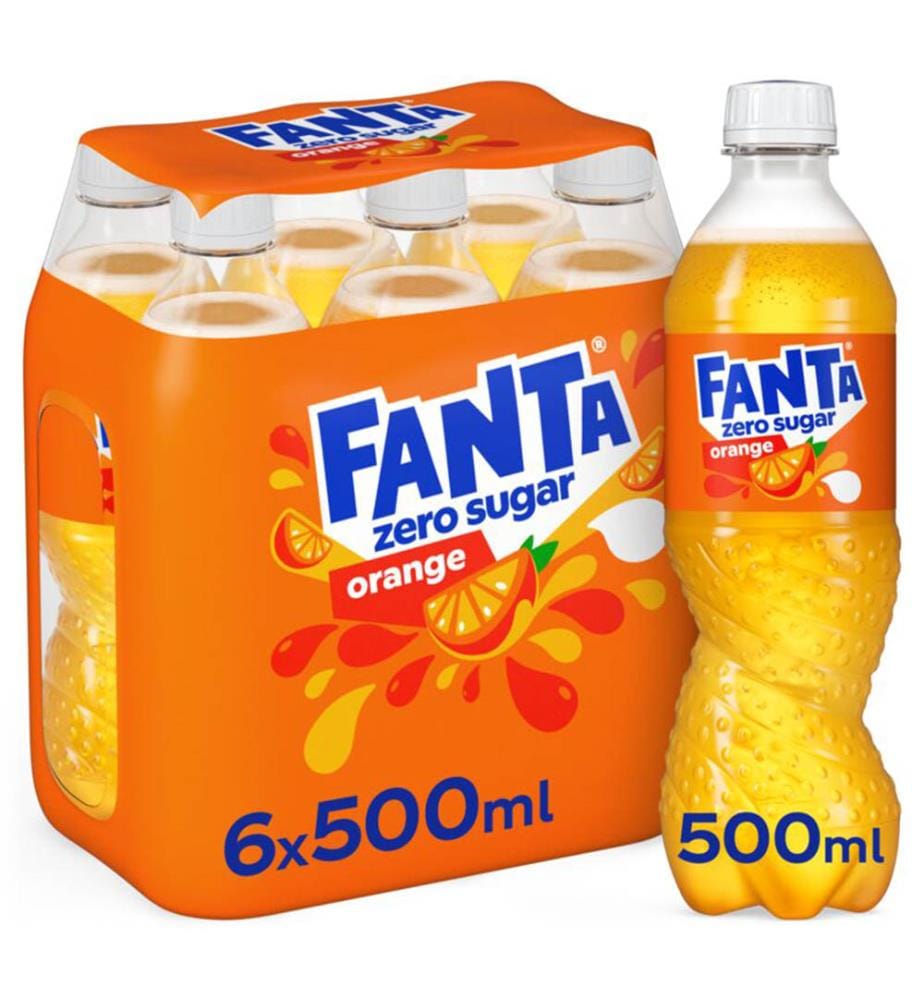 4 x 6 Fanta Orange Zero, Pet - 500 ml Fanta | DeinDeal