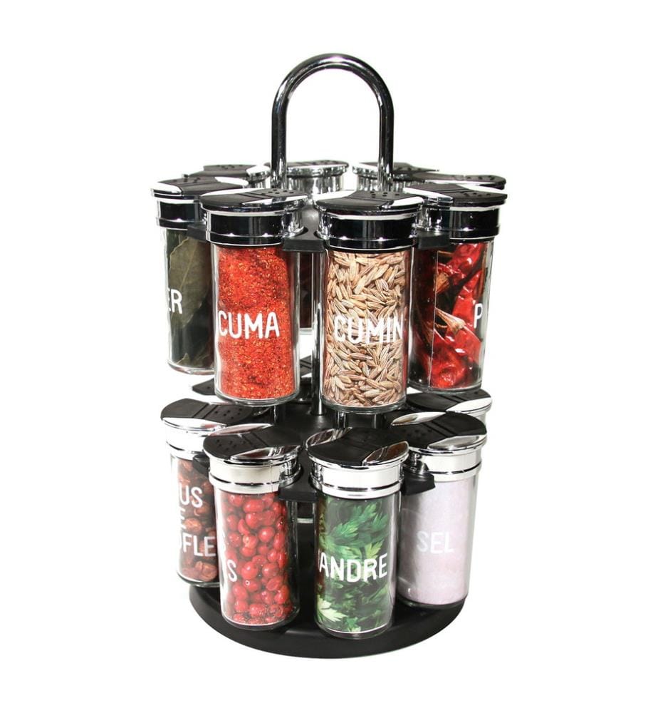 Carousel 2 levels 16 Jars Covered Plastic Key | DeinDeal