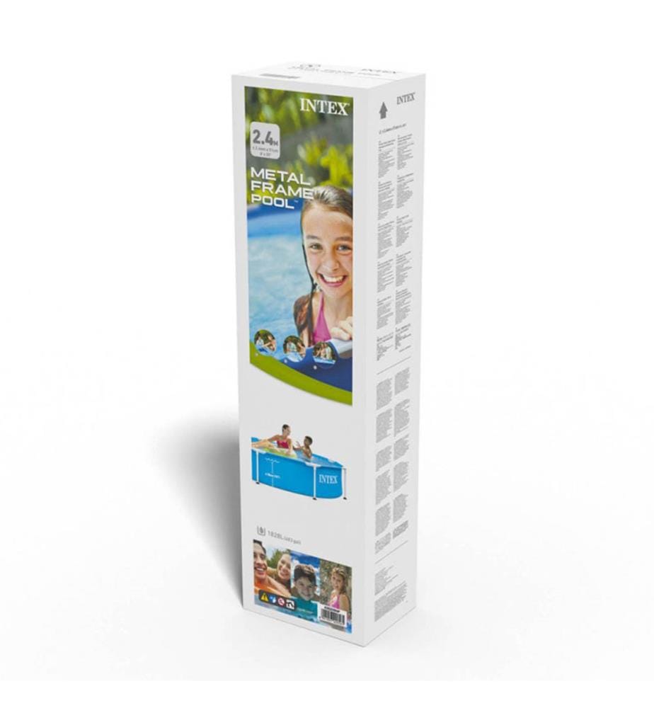 Intex Tubular Metal Frame Pool - 2.44 x 0.51 m | DeinDeal