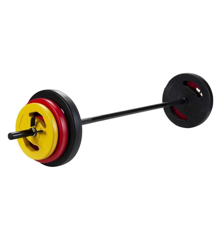 Ensemble d'haltères longs en ciment 20kg, 130cm … | DeinDeal