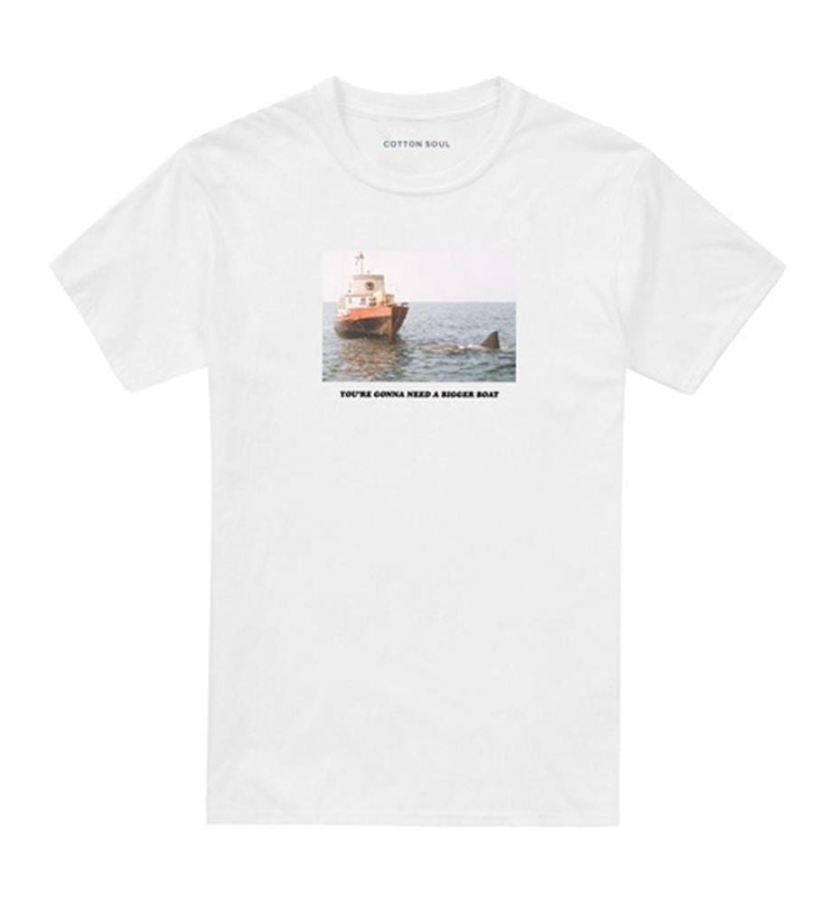 Jaws T-Shirt Jaws Bigger Boat - White | DeinDeal