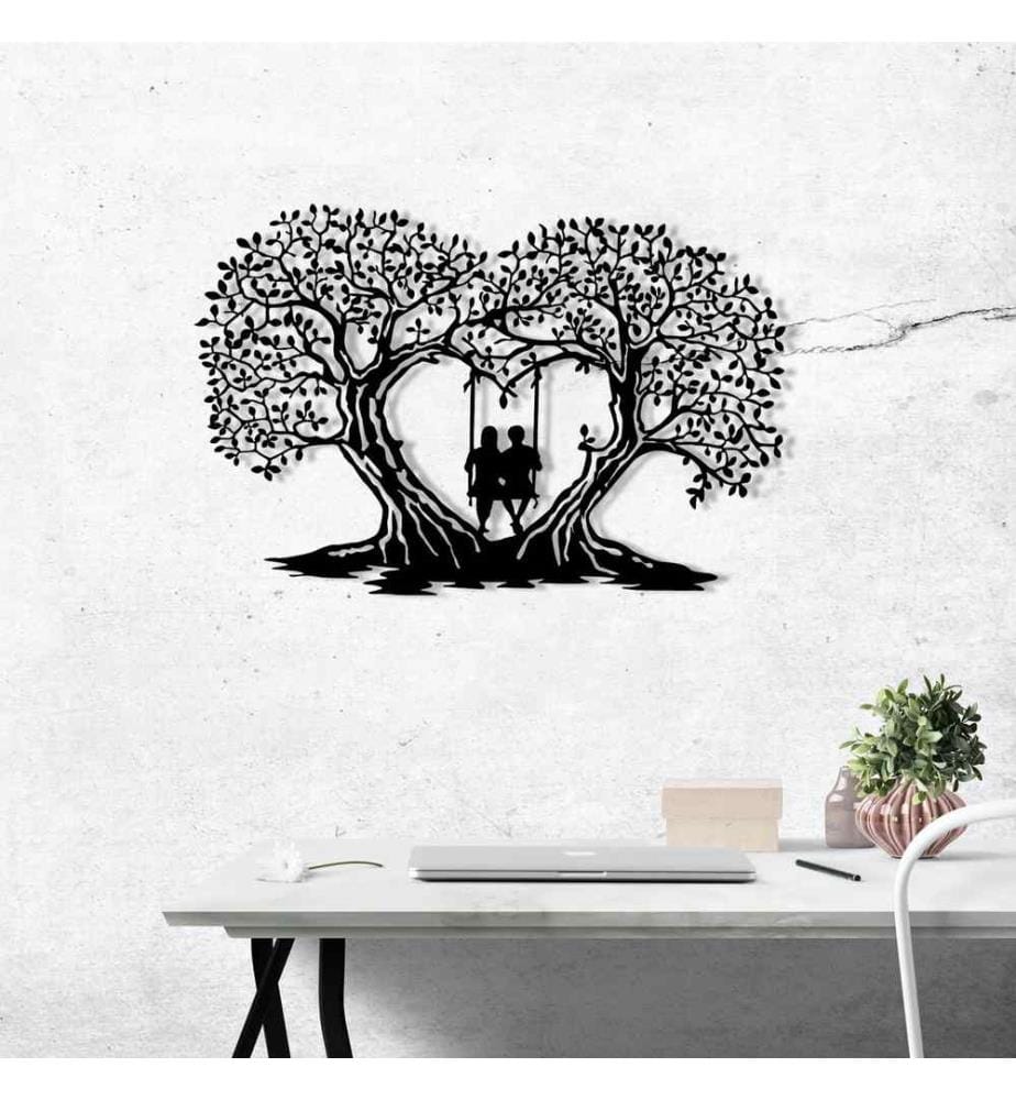 Wallxpert Decorative Metal Wall Accessory, Black… | DeinDeal
