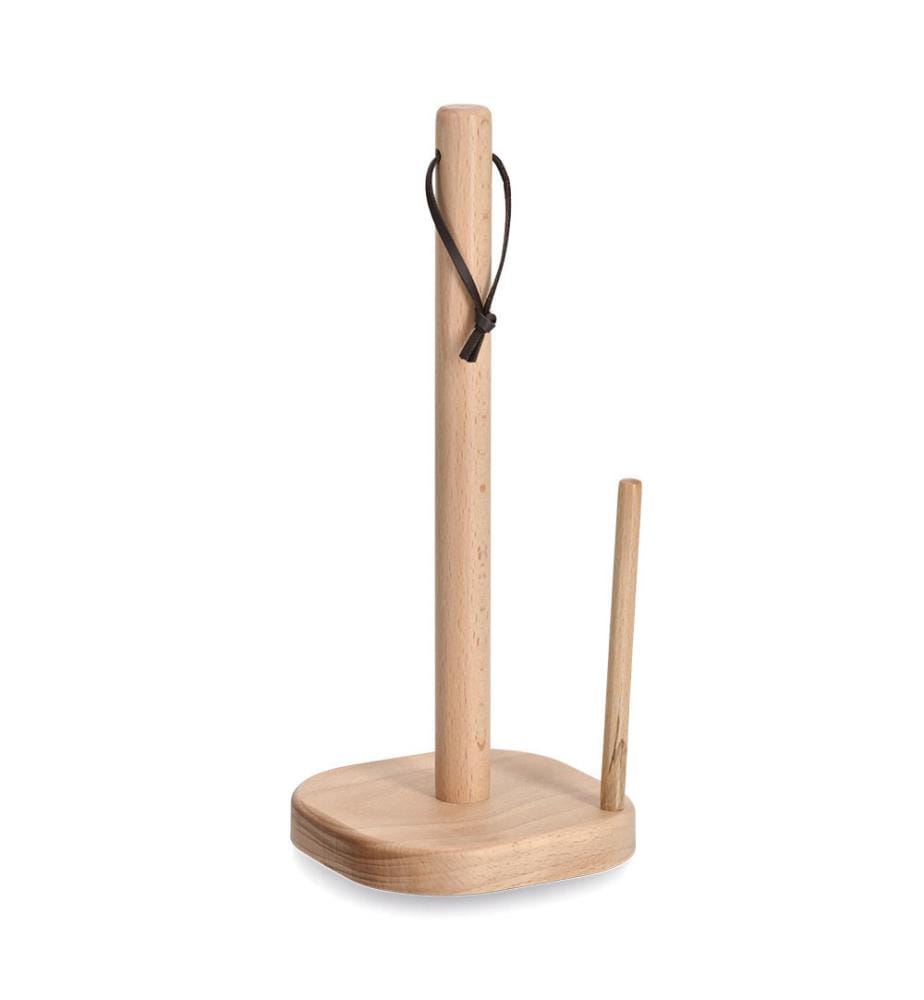 Zeller Kitchen roll holder, beech - brown | DeinDeal