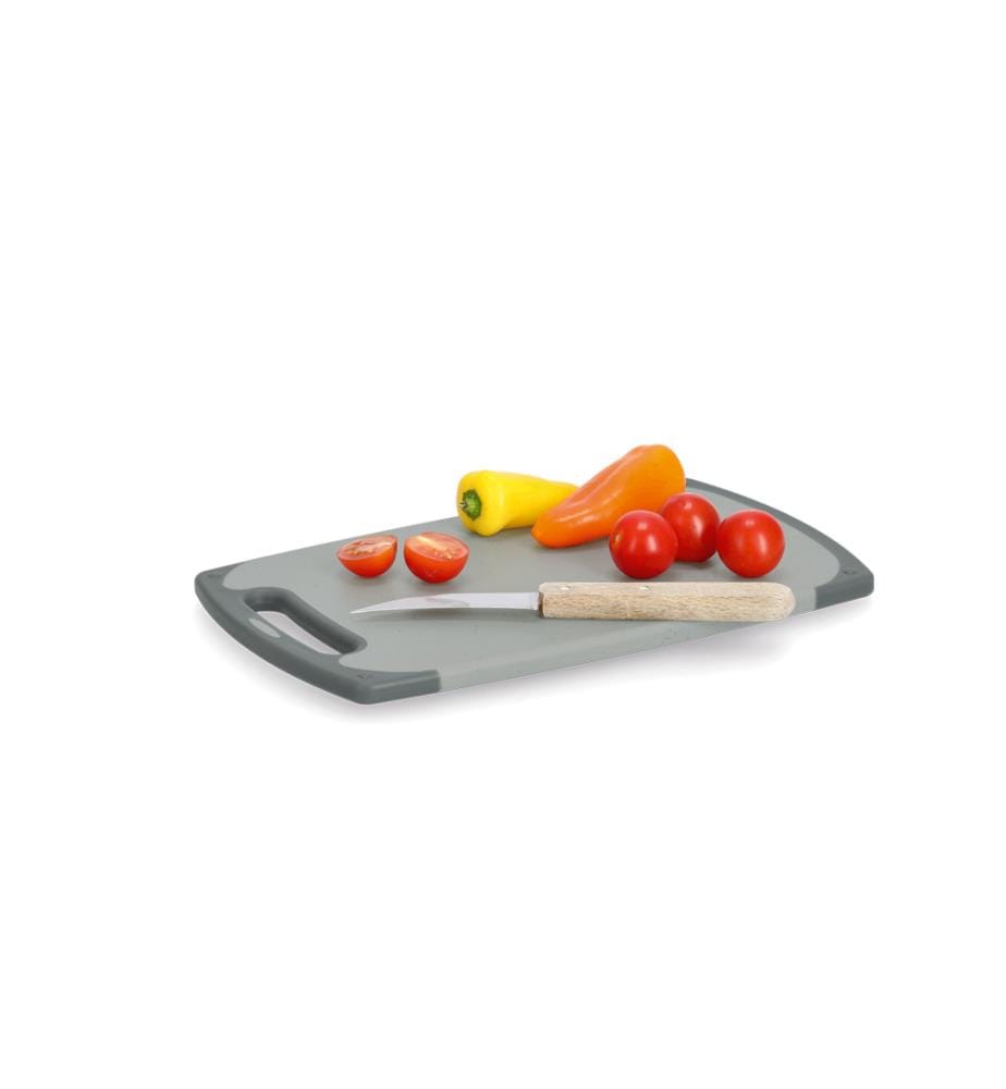 Zeller Plastic Cutting Board - Grey/Anthracite | DeinDeal