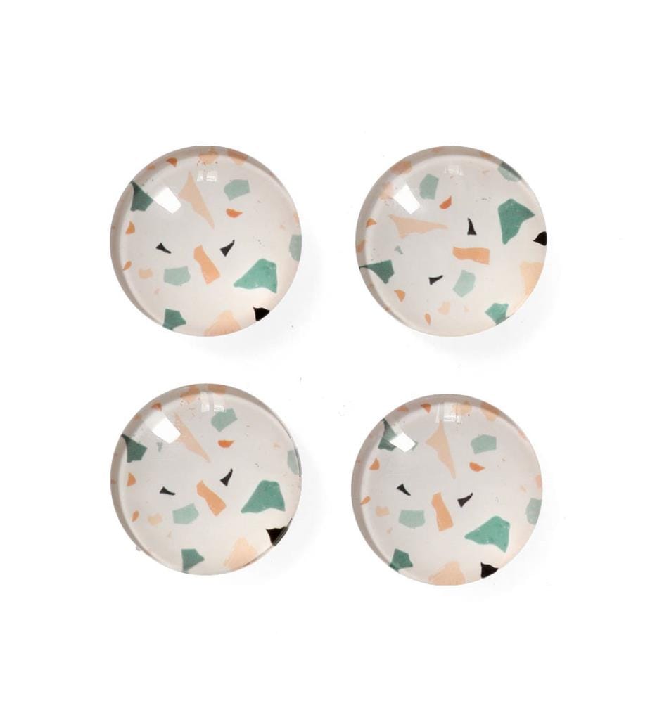 Zeller Terrazzo Magnet Set - 4 pieces | DeinDeal