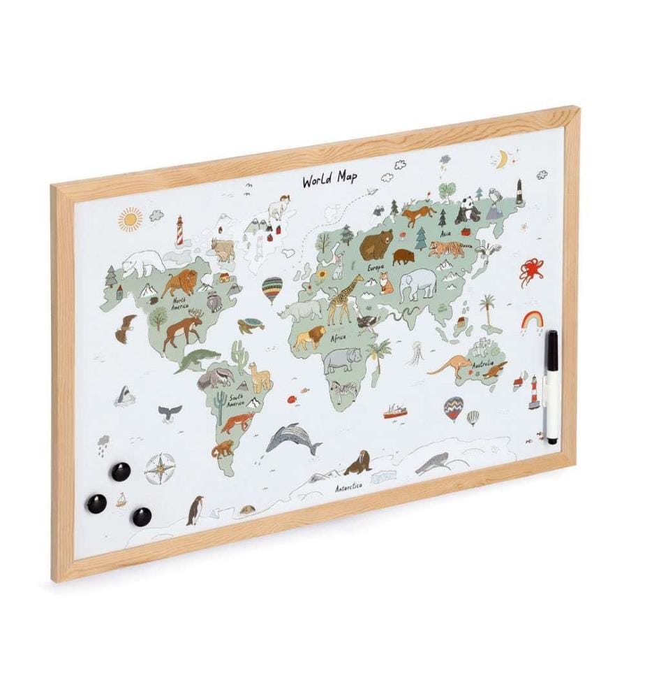 Zeller Magnetic Board/Display Carte Du Monde, Me… | DeinDeal