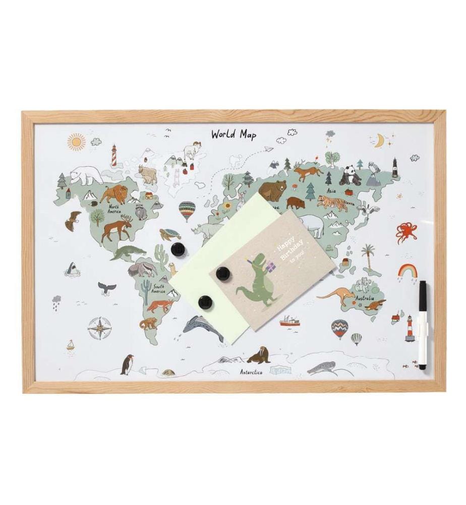 Zeller Magnetic Board/Display Carte Du Monde, Me… | DeinDeal