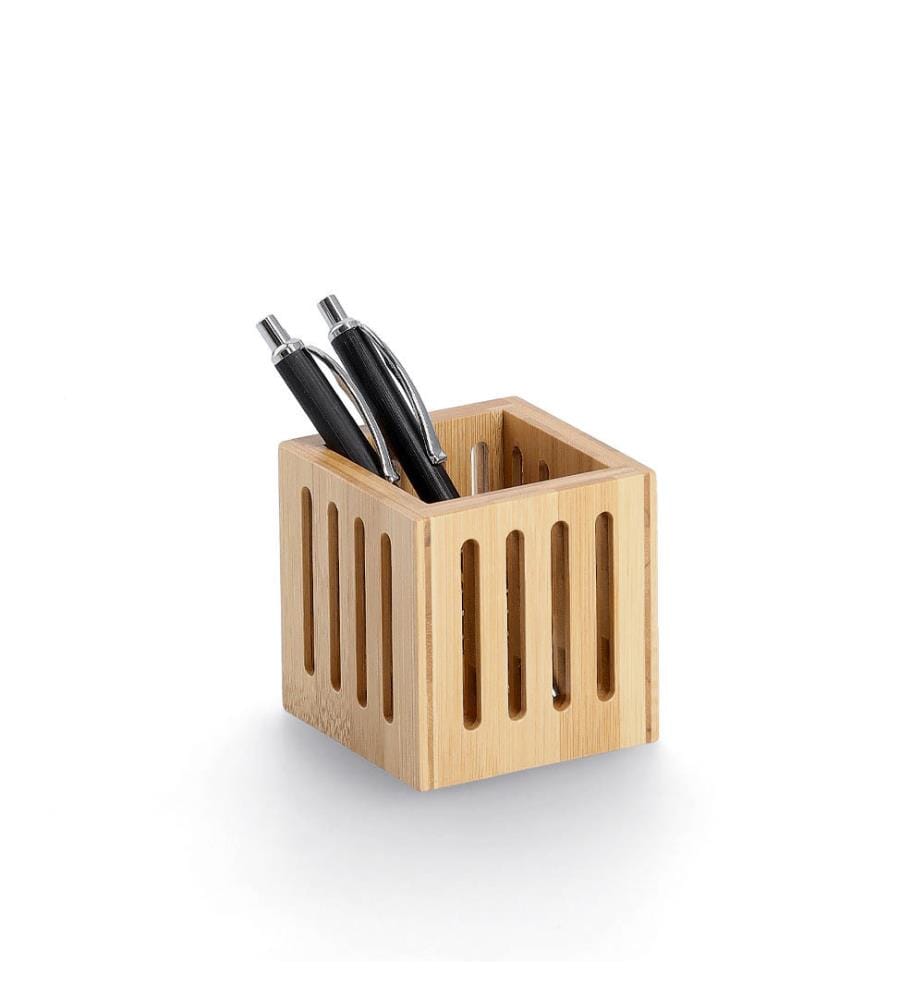 Zeller Pen Holder, Bamboo - Beige | DeinDeal