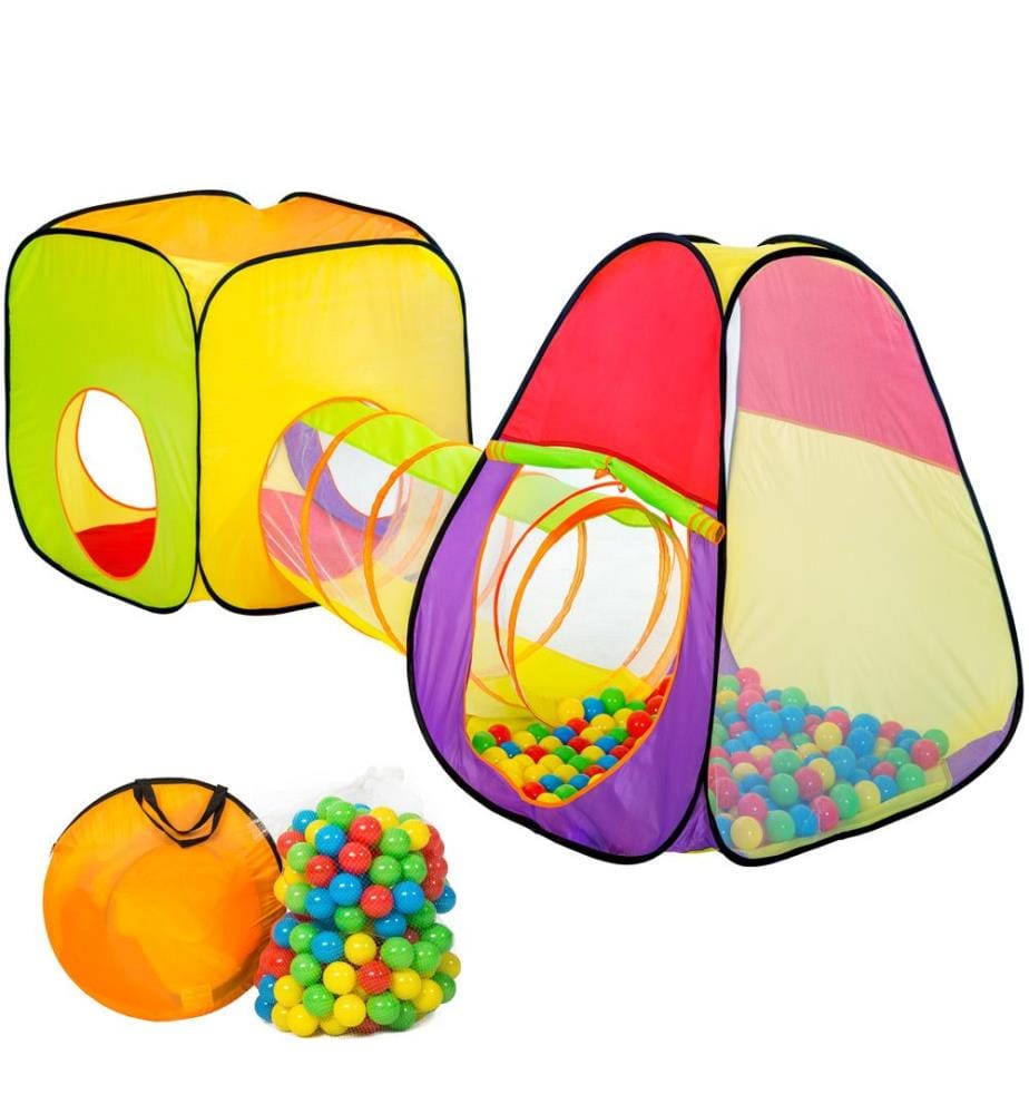 Play Tent & Ball Pit with 200 balls - inc tunnel… | DeinDeal