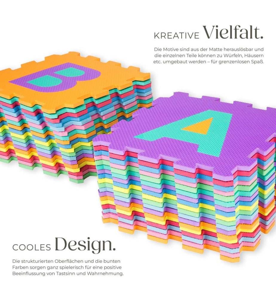 Play Mat - 86-piece with letters and numbers, so… | DeinDeal