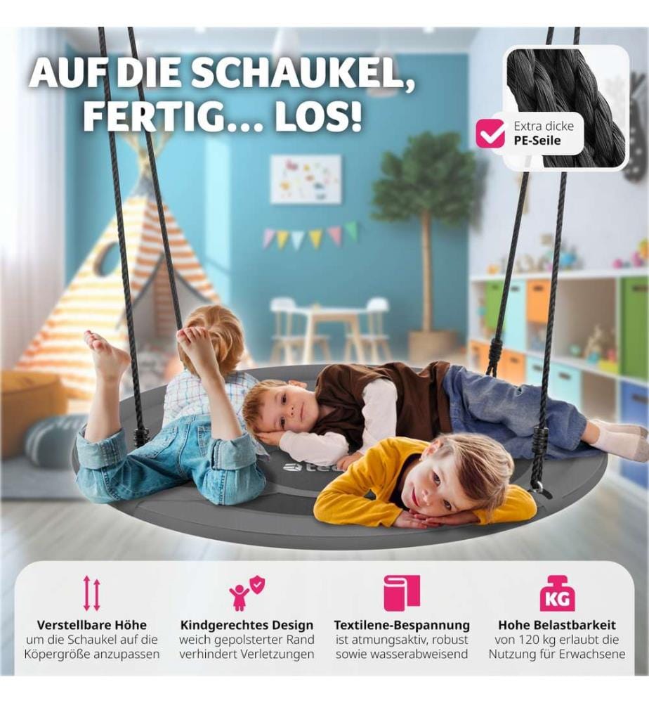 Swing - 120 kg weight capacity, height-adjustabl… | DeinDeal