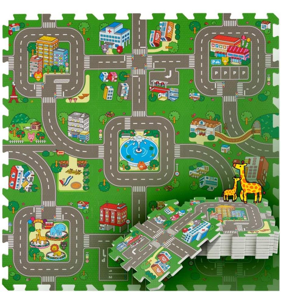 Infant Play Mat MyCity - puzzle design for child… | DeinDeal