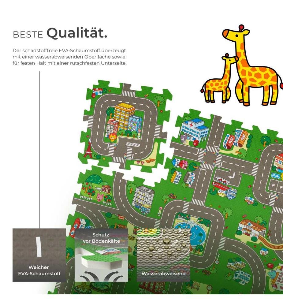 Infant Play Mat MyCity - puzzle design for child… | DeinDeal