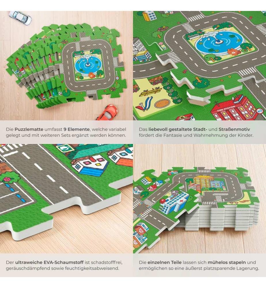 Infant Play Mat MyCity - puzzle design for child… | DeinDeal