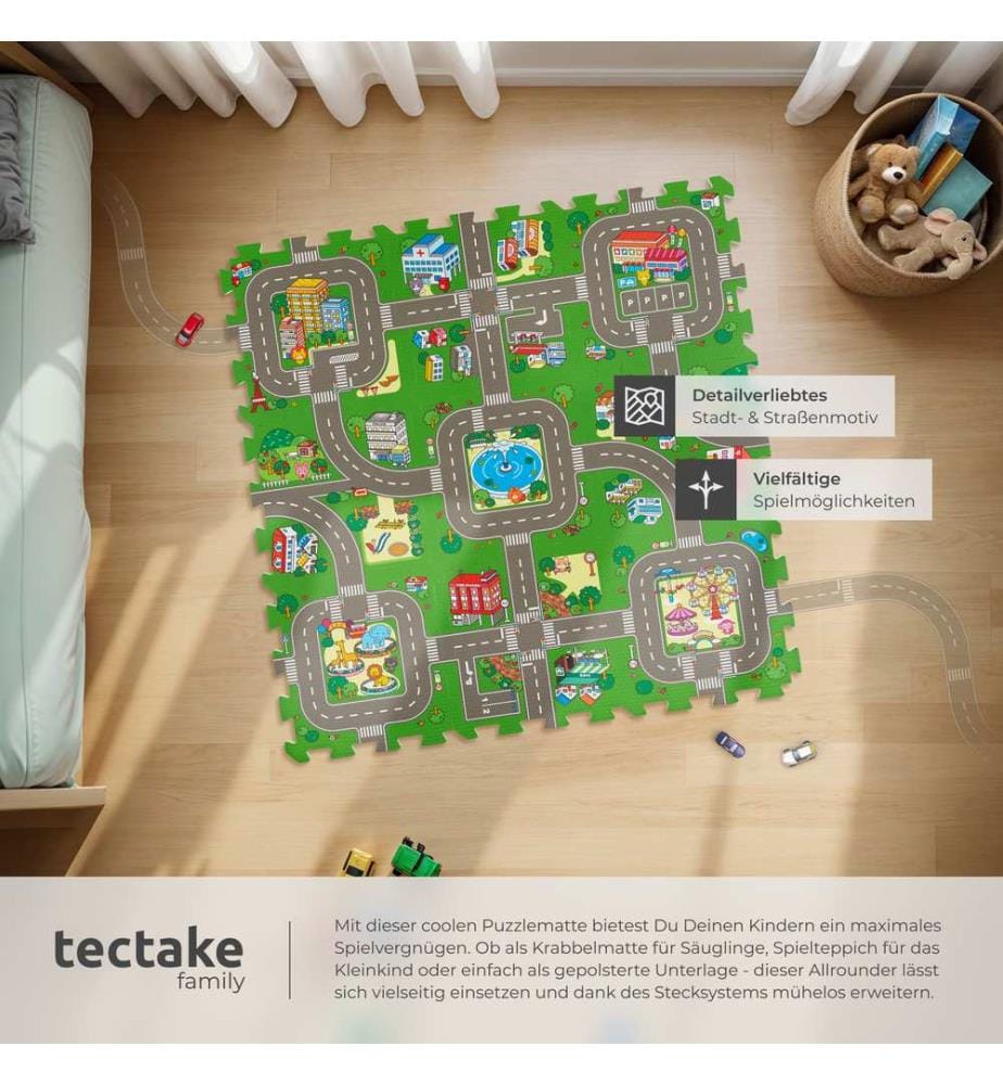 Infant Play Mat MyCity - puzzle design for child… | DeinDeal