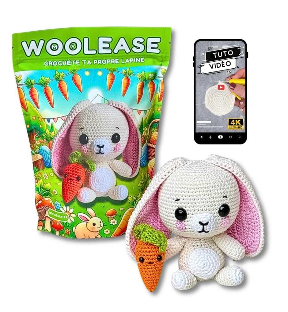 Kit De Crochet – Lapine Flora My Woolease | DeinDeal