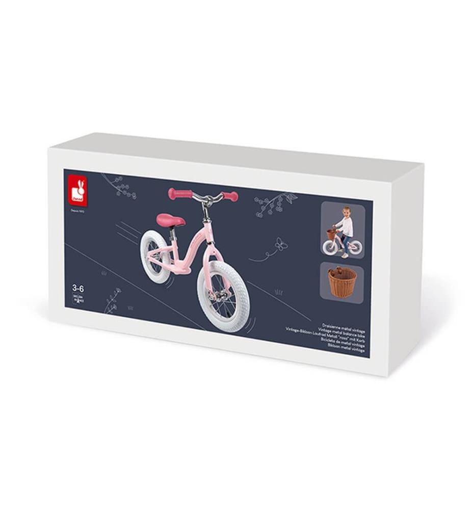 Janod Vintage Bikloon balance bike pink | DeinDeal