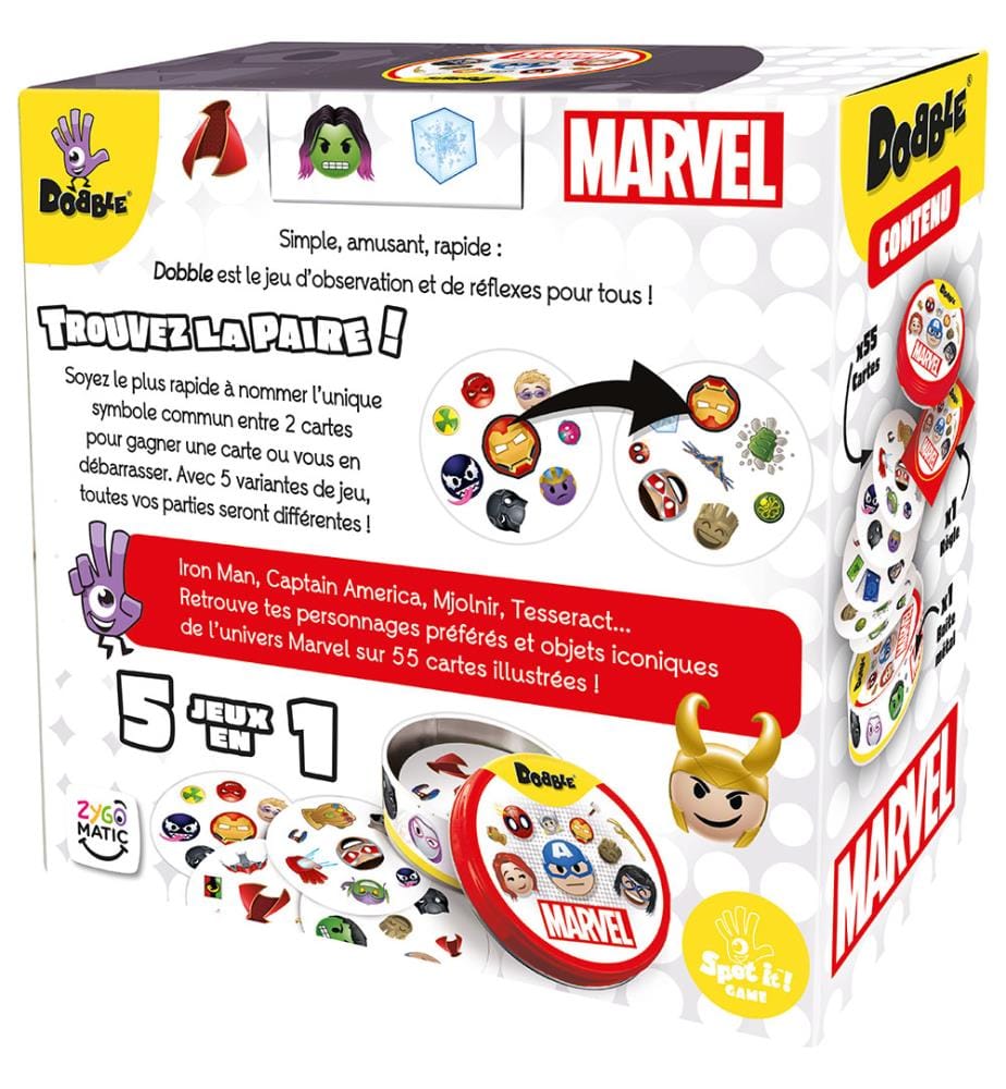 Zygomatic Board Game Dobble Marvel Emoji - Frenc… | DeinDeal