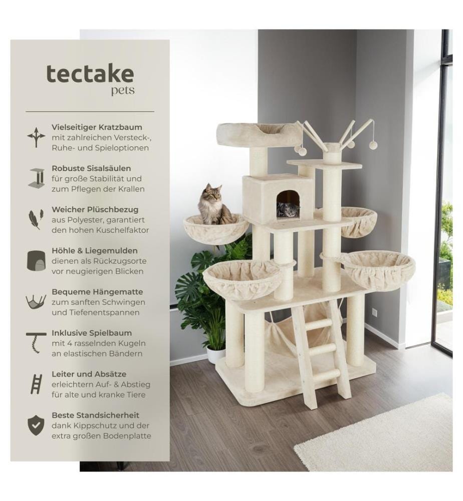 Kratzbaum Gismo 195 cm - beigeweiss | DeinDeal