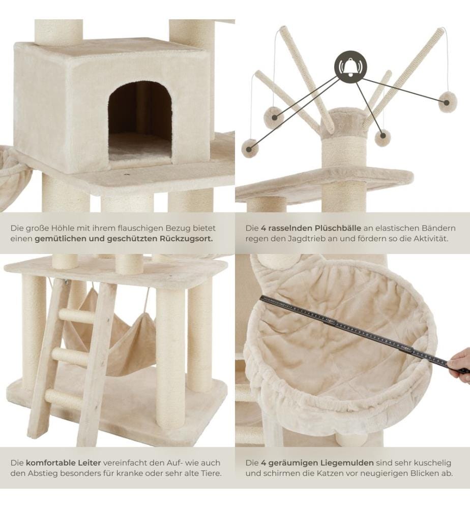 Kratzbaum Gismo 195 cm - beigeweiss | DeinDeal