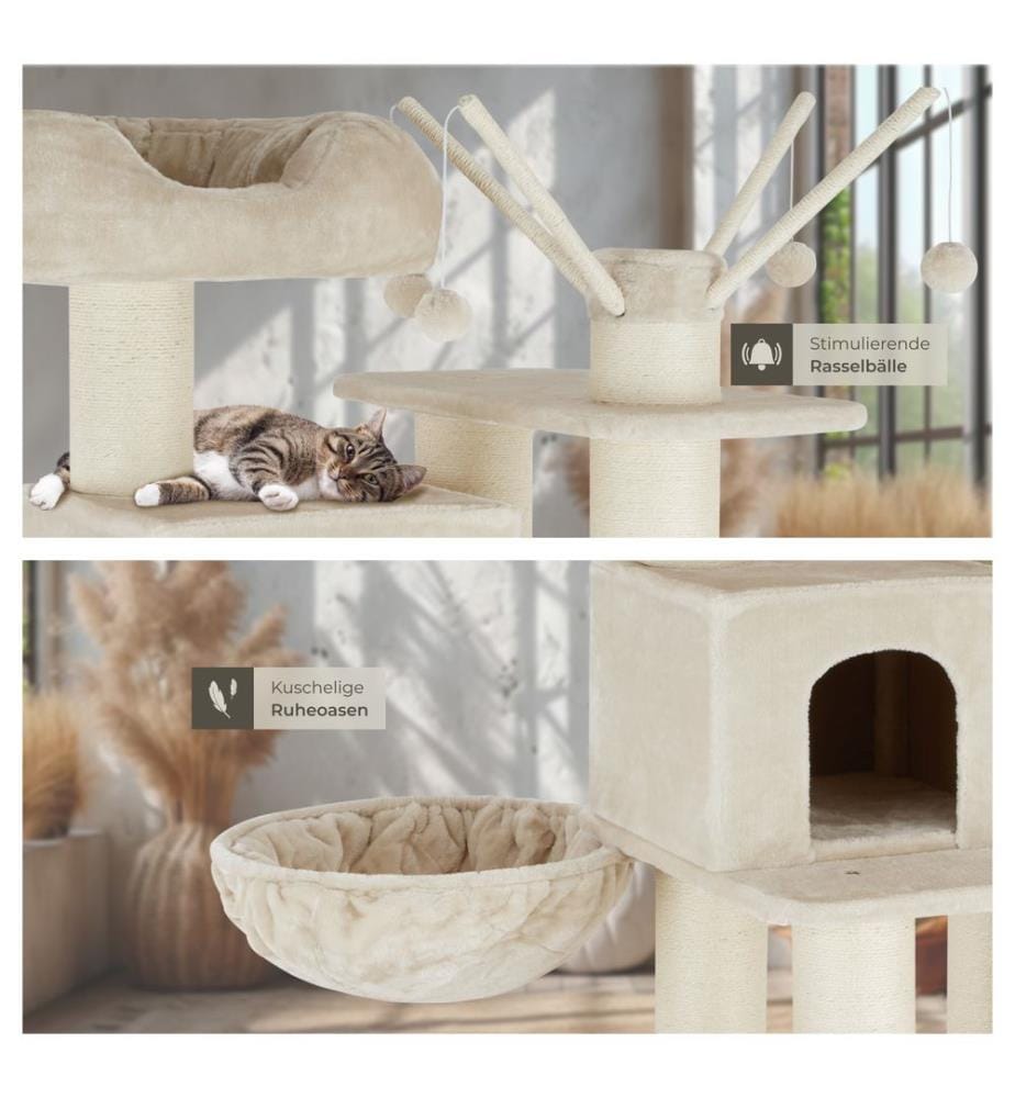 Kratzbaum Gismo 195 cm - beigeweiss | DeinDeal