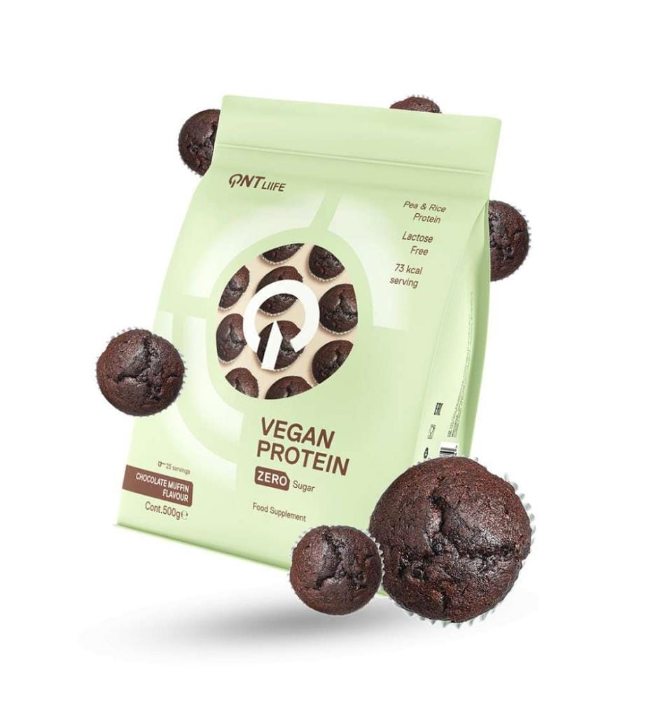 QNT Vegan Protein Zero Sugar Chocolate Muffin - … | DeinDeal