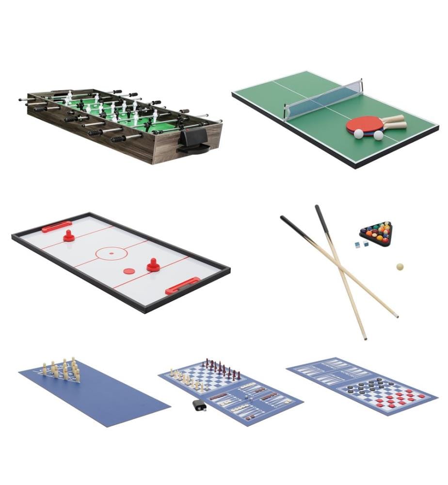 Tischkicker 7in1 Multiplayer Spieletisch 82x107x… | DeinDeal