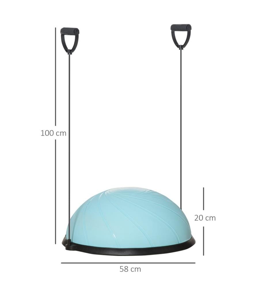 Palla yoga a semisfera Ø58 cm palla d'equilibrio | DeinDeal