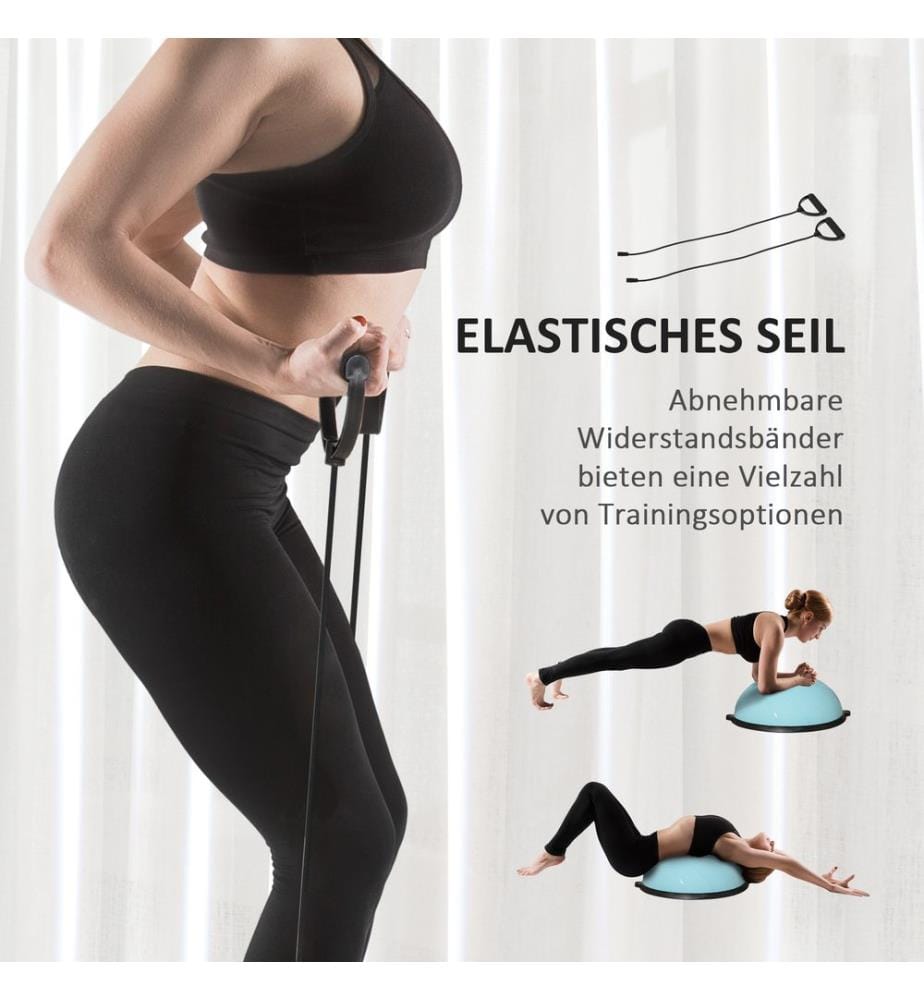 Palla yoga a semisfera Ø58 cm palla d'equilibrio | DeinDeal