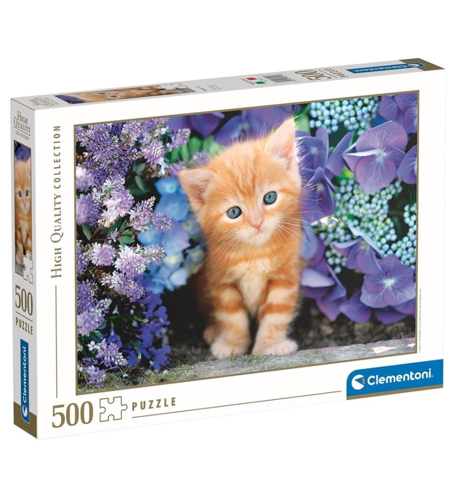 Clementoni Puzzle Kitten red 500 pieces, 49 x 36… | DeinDeal