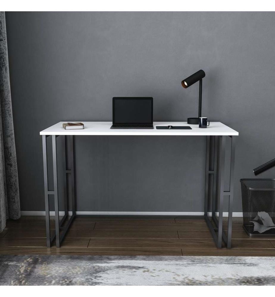 KALUNE DESIGN Arbeitstisch, Schwarz Weiss, Melam… | DeinDeal