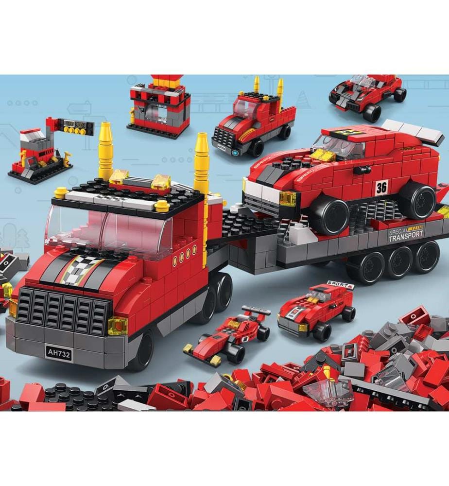 Techkidz Building set 6 in 1 Racing 1000 bricks | DeinDeal