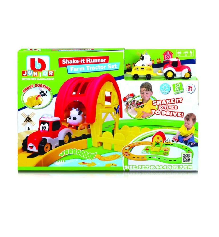 BB Junior Shake-It Runner farm vehicle set (trac… | DeinDeal